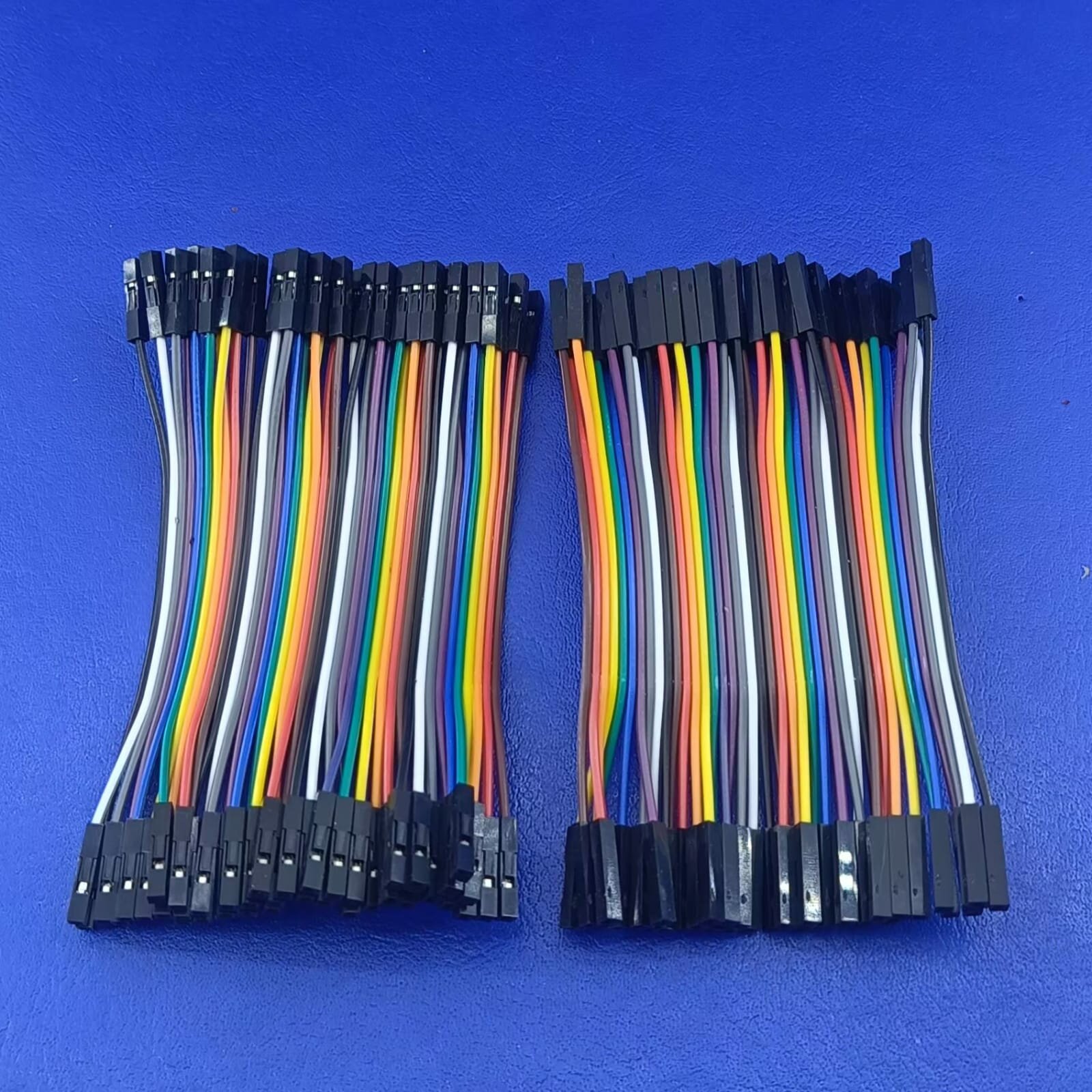 2 штуки Кабель для Arduino 40pin 10см 2.54мм (гнездо-гнездо) (арт.77891)