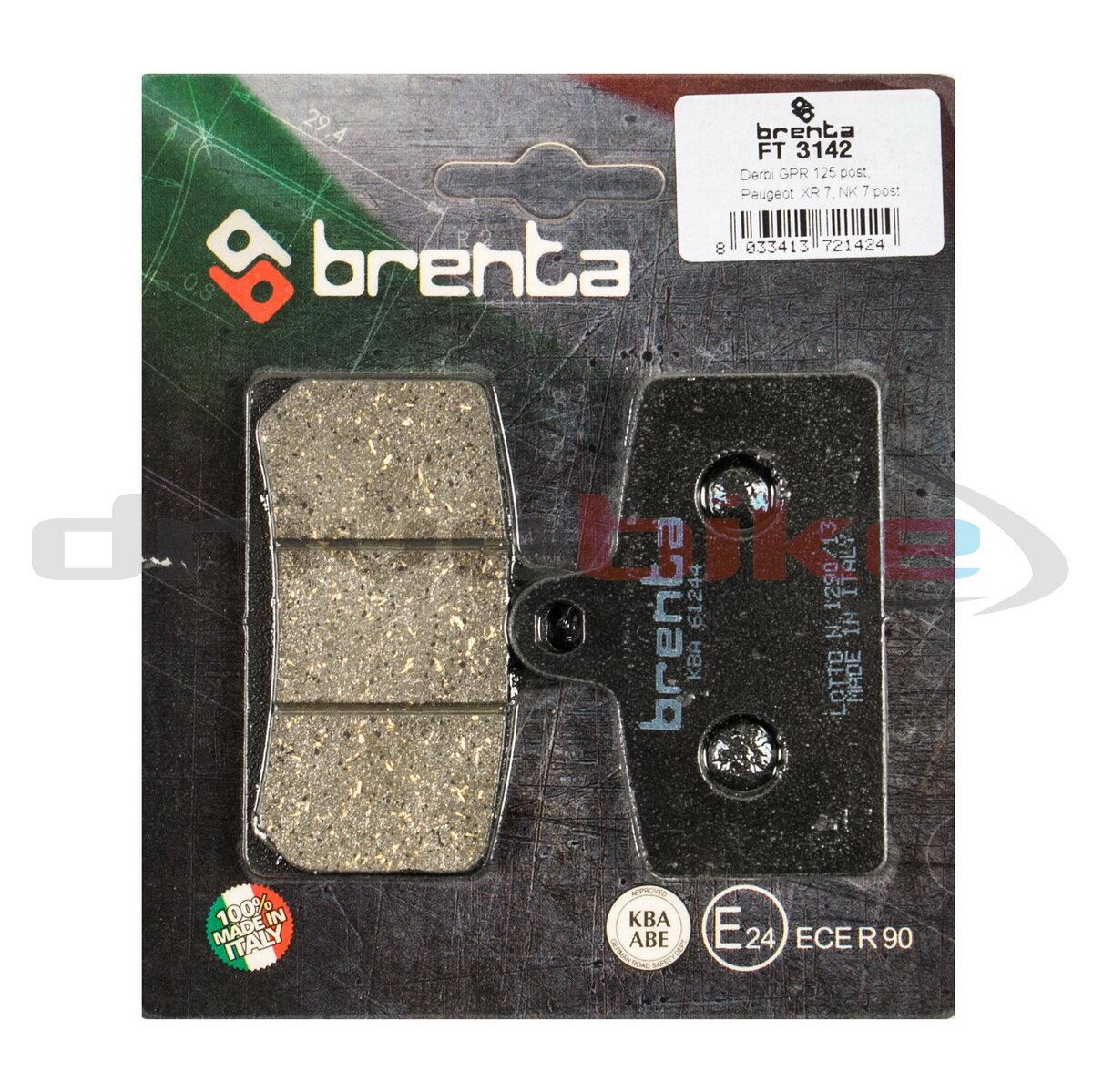 BRENTA Тормозные колодки FT 3142 Organic