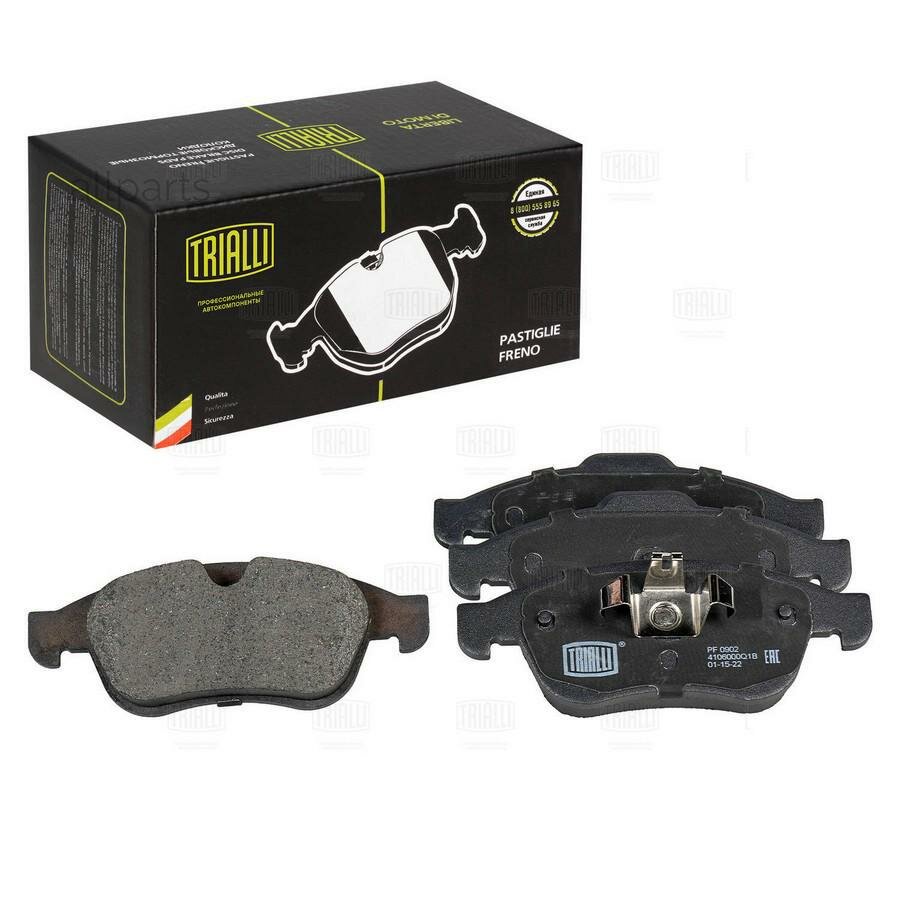 TRIALLI PF0902 Колодки RENAULT MEGANE III/FLUENCE 2008 =>