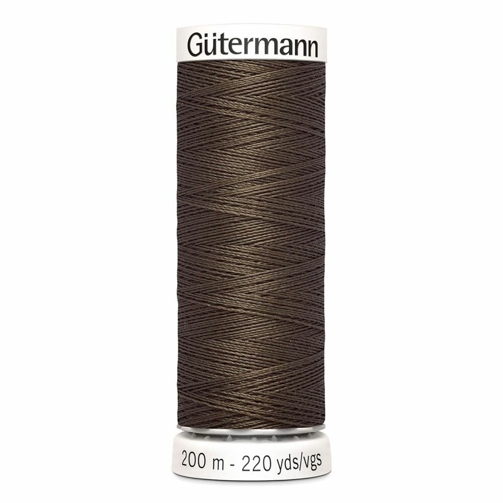 Швейные нитки Gutermann Sew-All 100/200 м, цвет 252 коричневая сепия, 5 шт (1)