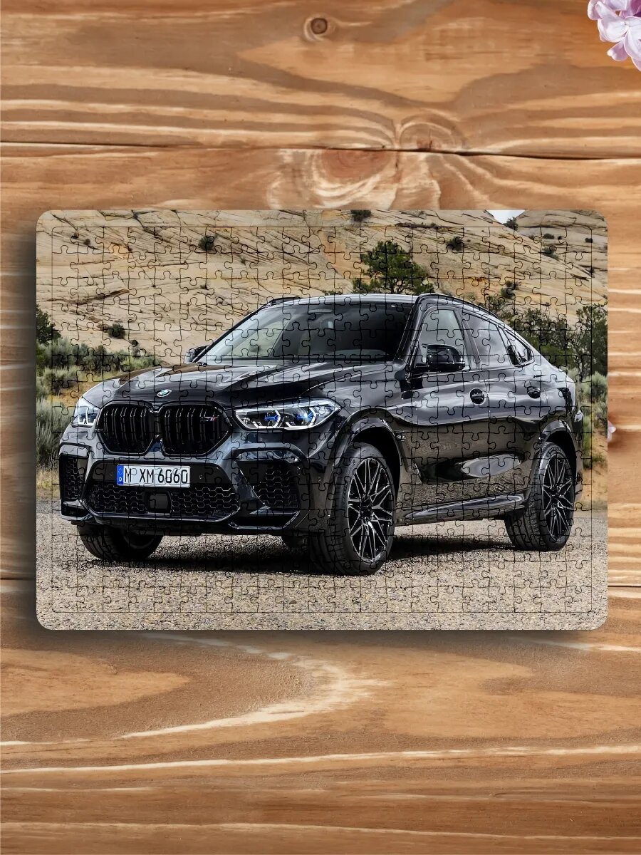 Деревянный пазл в подарок "BMW X6"
