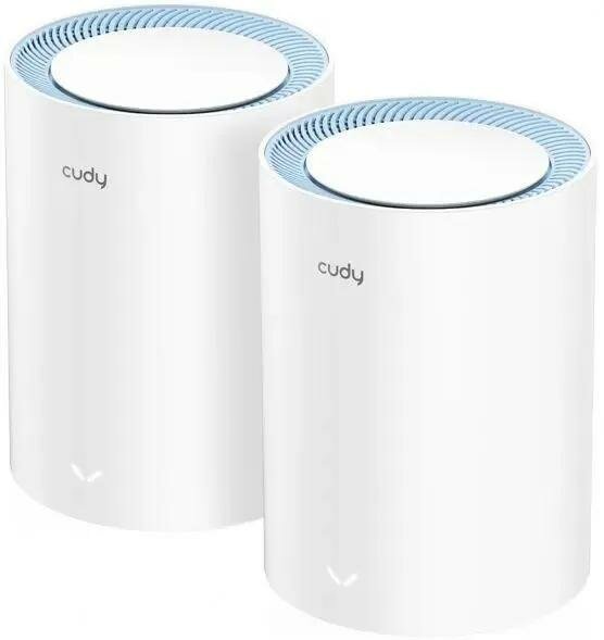 Бесшовный Mesh роутер Cudy M1200 (M1200 2-PACK) AC1200 Wi-Fi белый (упак:2шт)