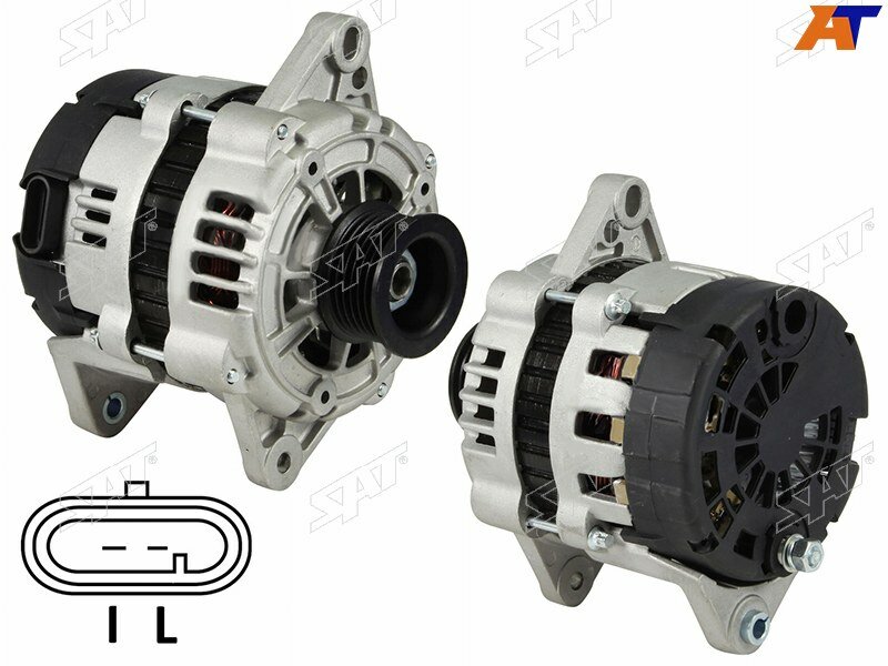 . SAT Генератор для CHEVROLET AVEO T200/T250 04-08/DAEWOO KALOS 1.4 05-08/LACETTI 1.6 04- F14S3 12V 85A
