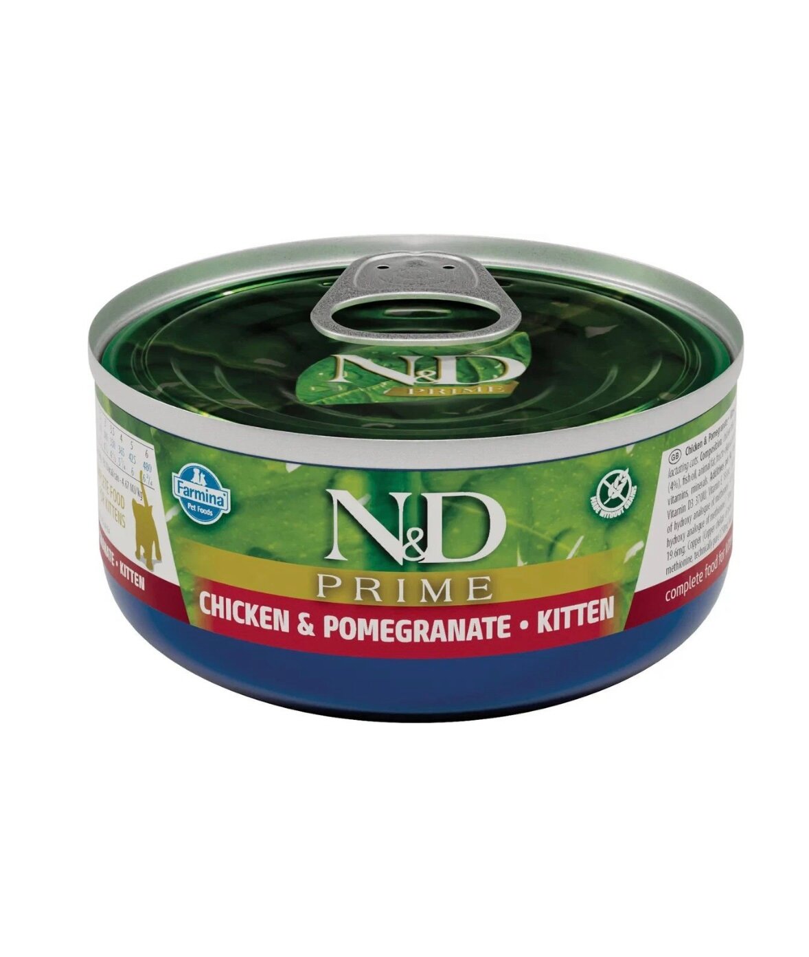Консервы Farmina ND Cat PRIME Chicken / Pomegranate KITTEN Курица с гранатом для котят 70г (6шт)
