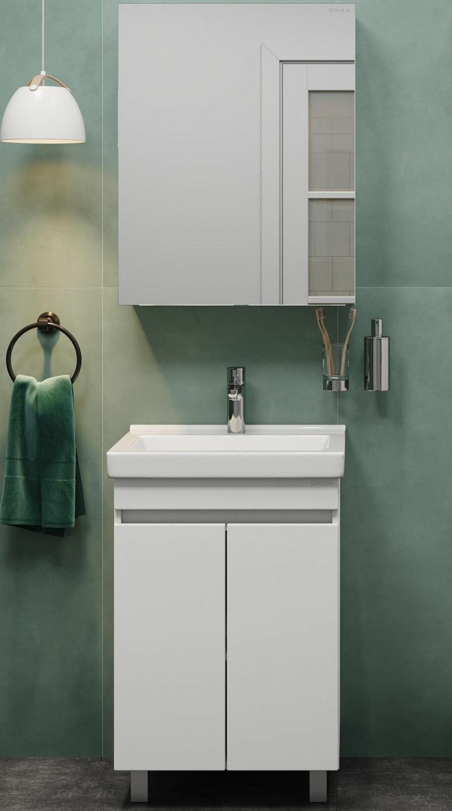 Мебель для ванной Onika Милтон 55 белая