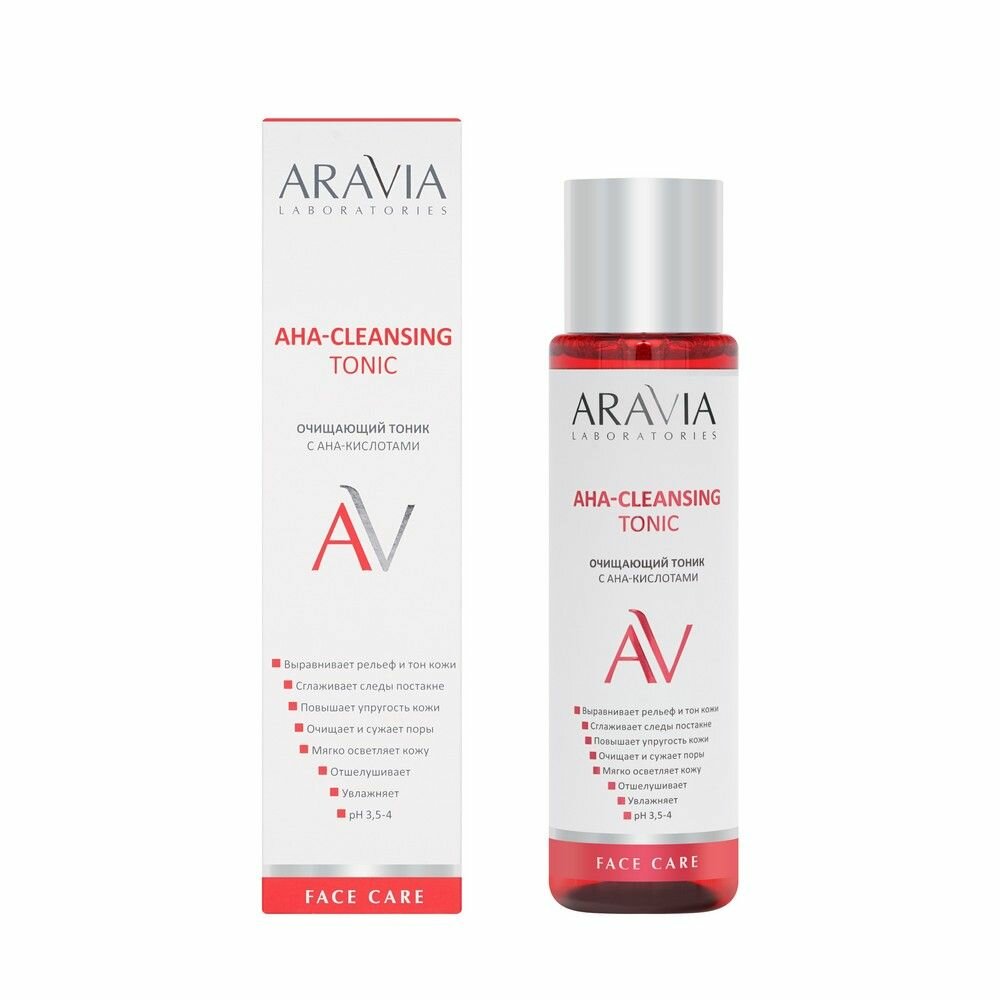 Очищающий тоник для лица с AHA-кислотами Aravia Laboratories AHA-Cleansing, 250 мл