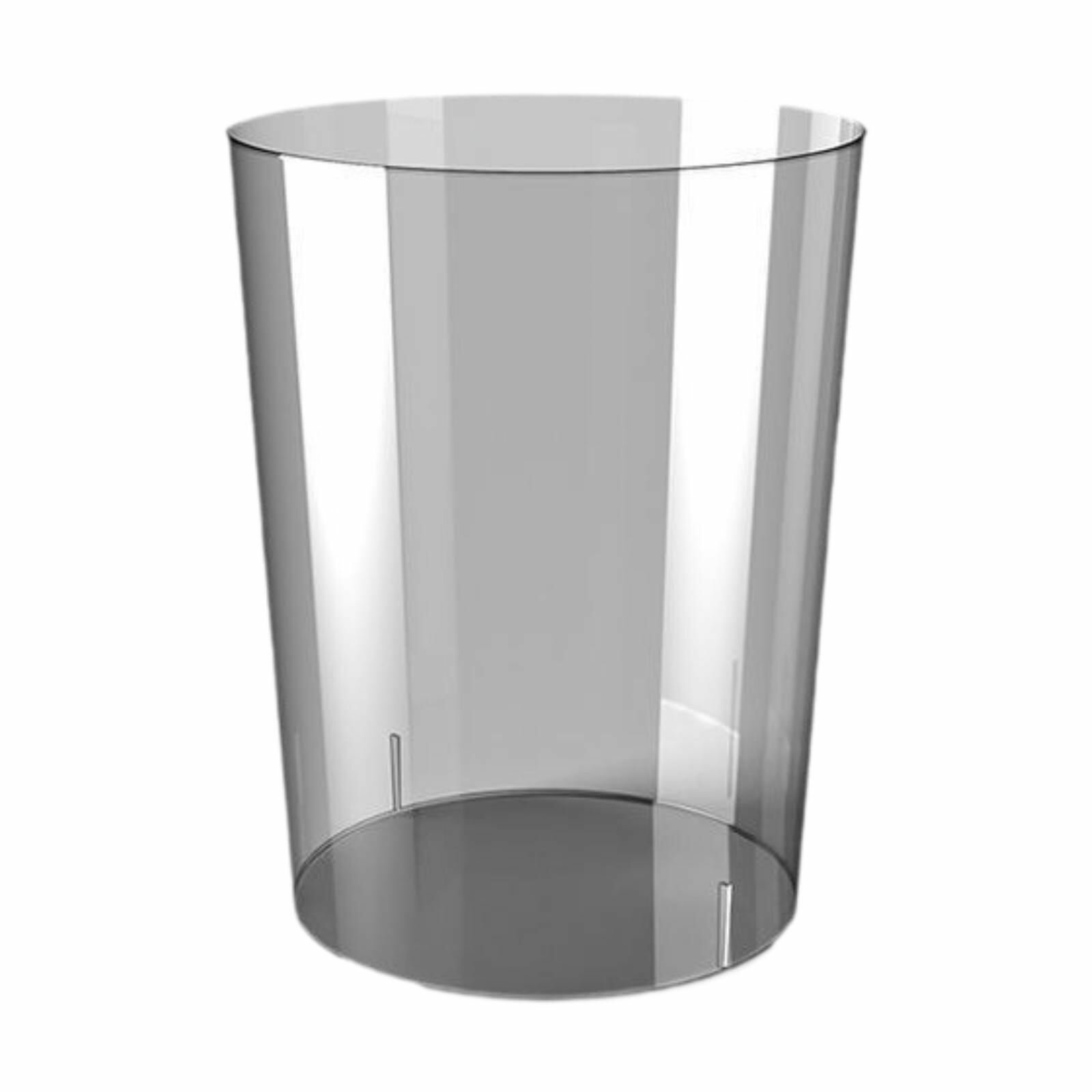 Прозрачное мусорное ведро из ПЭТ для ванной комнаты, спальни, прикроватной тумбочки, белый, 5 литров