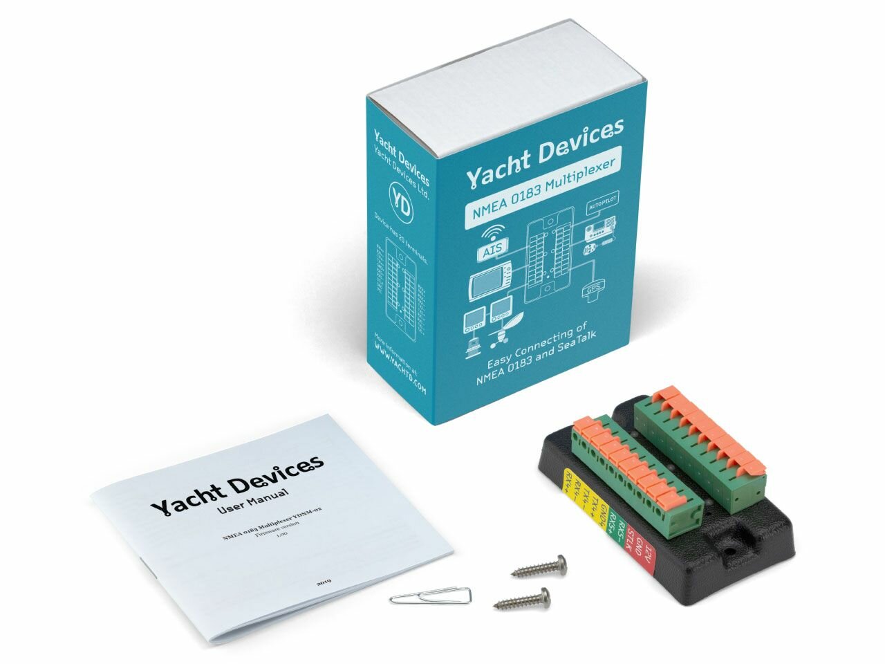 Мультиплексор Yacht Devices NMEA 0183 YDNM-02, 5 портов, чёрный