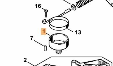 STIHL барабан соединительный HS75,80,85 оригинал