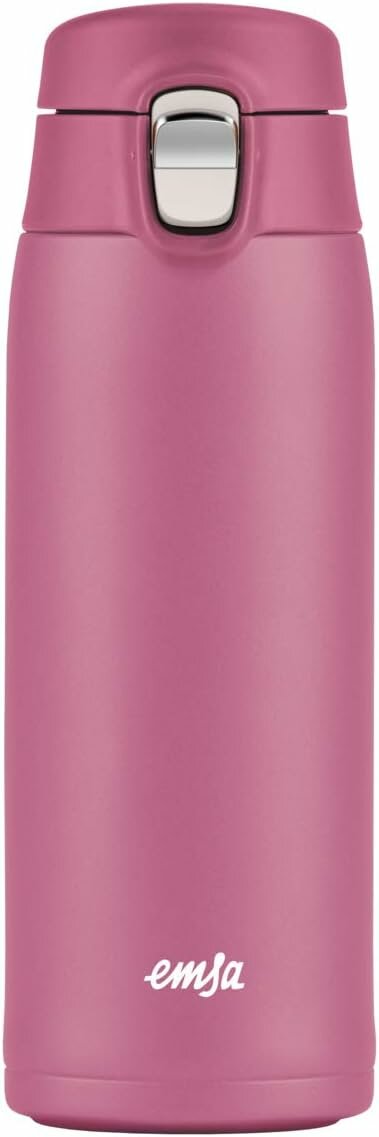 Термокружка Emsa Travel Mug N21511 - 0,4 л из нержавеющей стали, цвет розовый