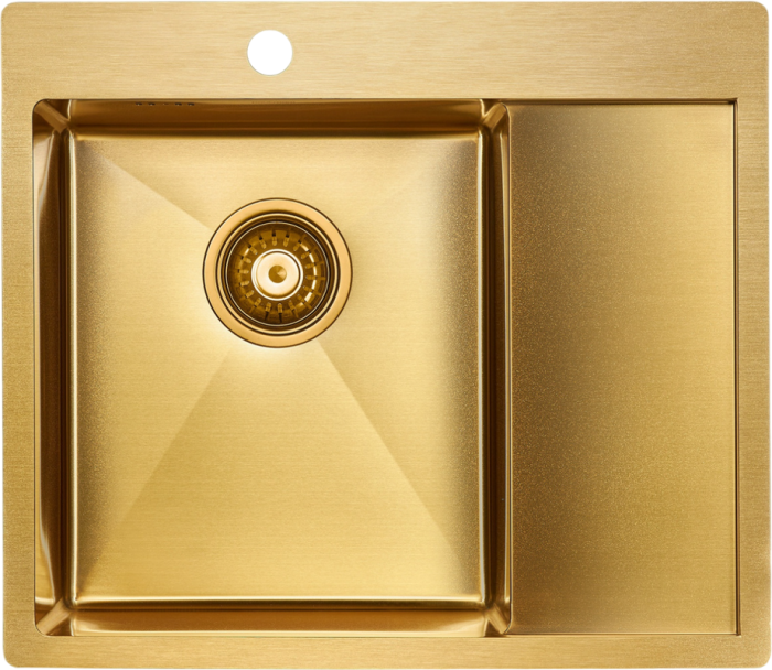 Мойка кухонная Paulmark Flank PM225951-BGL брашированное золото L