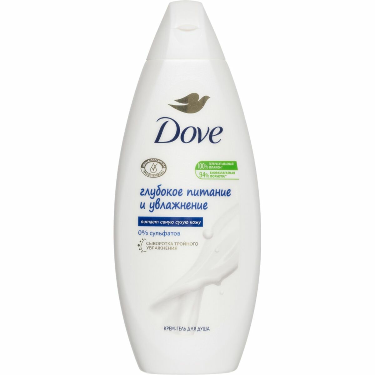 Гель для душа Dove Глубокое Питание и Увлажнение, крем 250мл, 12шт.