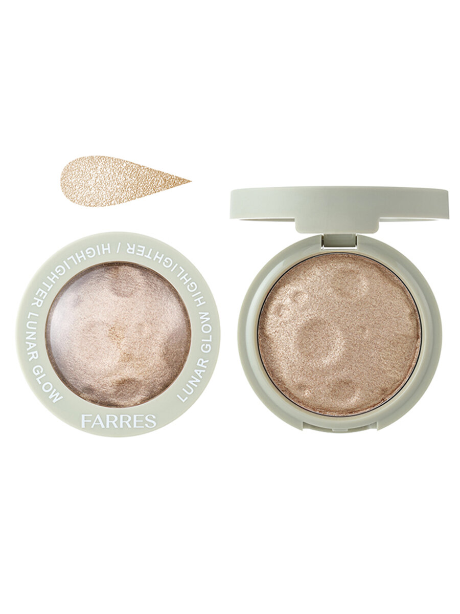 Хайлайтер для лица Farres Natural Lunar Glow, тон 04 бронзовый