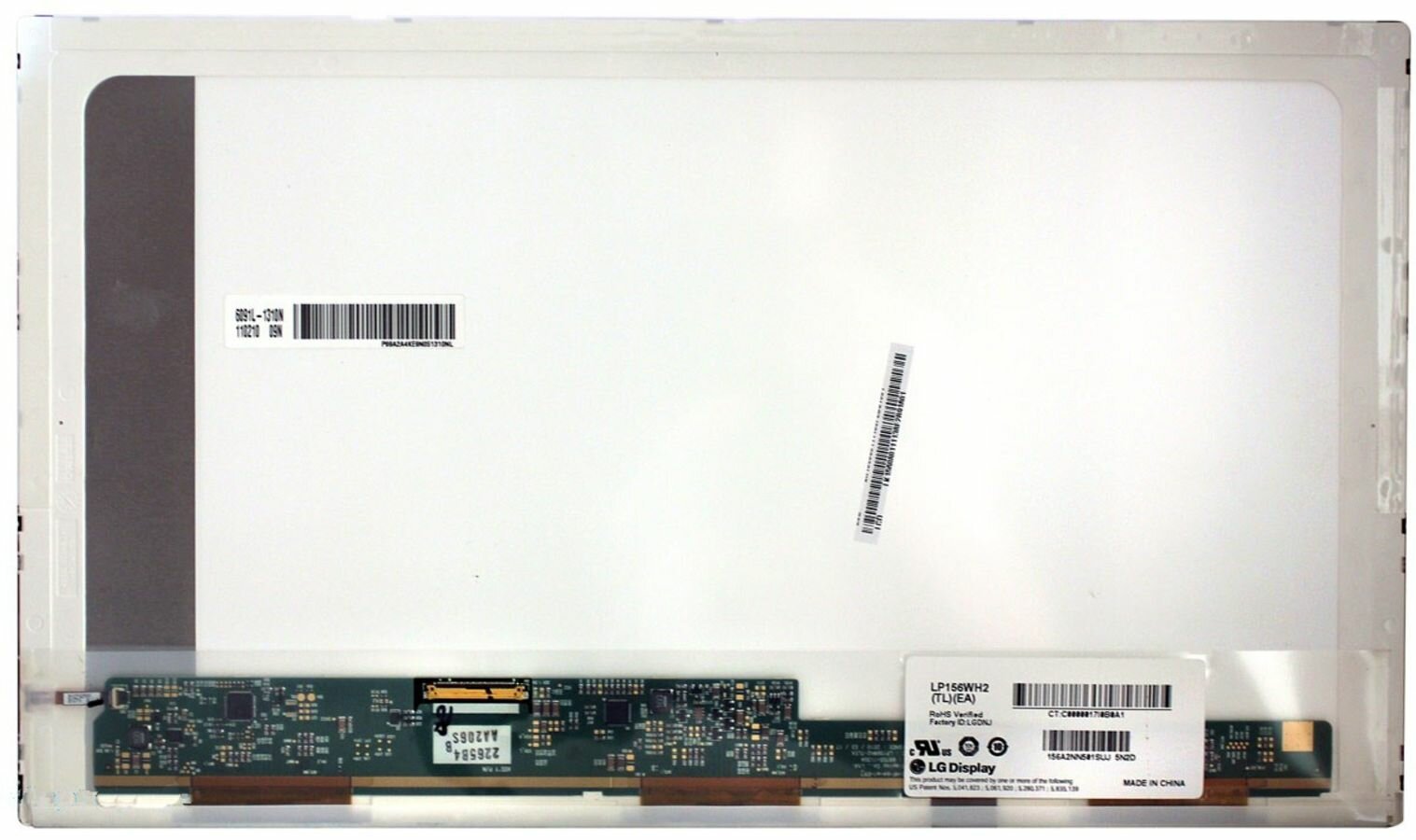 Матрица совместимая с LP156WH2(TL)(EA), Диагональ 15.6, 1366x768 (HD), Светодиодная (LED)