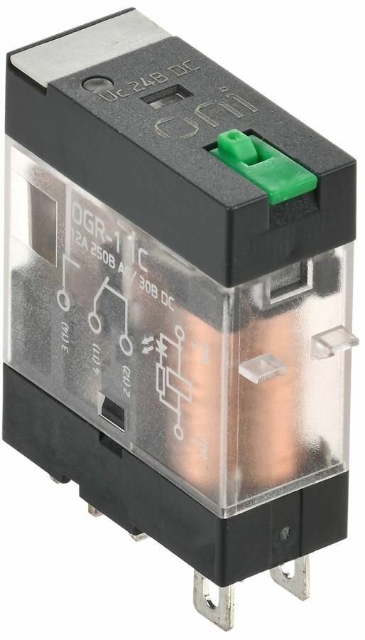 Реле общего назначения ONI OGR-1, 1C, 24В DC, светодиод, тестовая кнопка