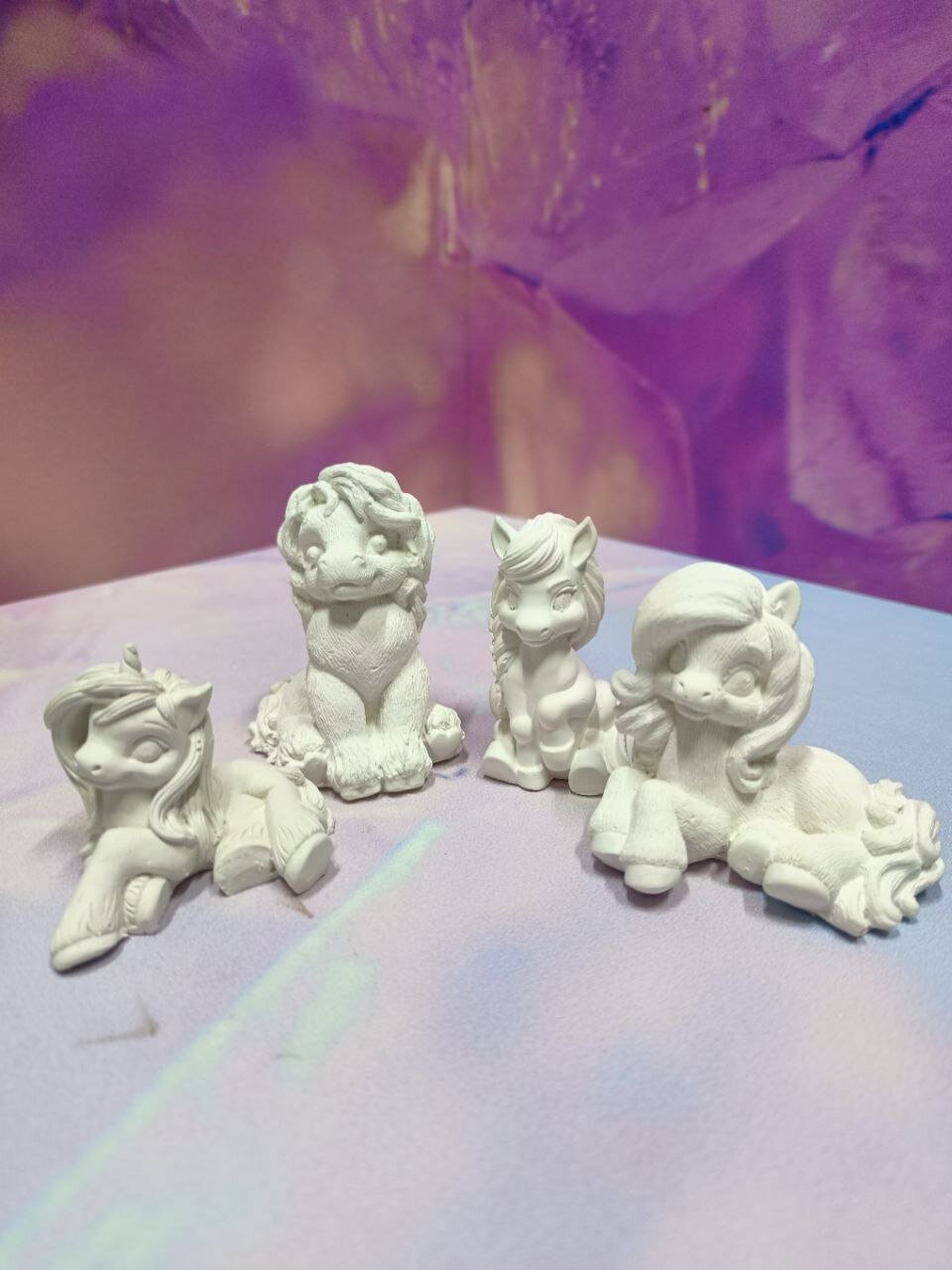 Набор гипсовых фигурок для росписи и раскрашивания набор животных для детей