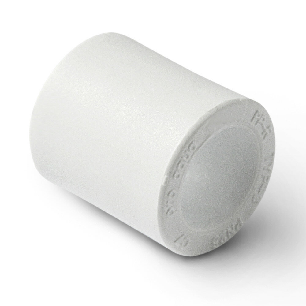 Муфта соединительная PRO AQUA, 25 мм, полипропиленовая, белая