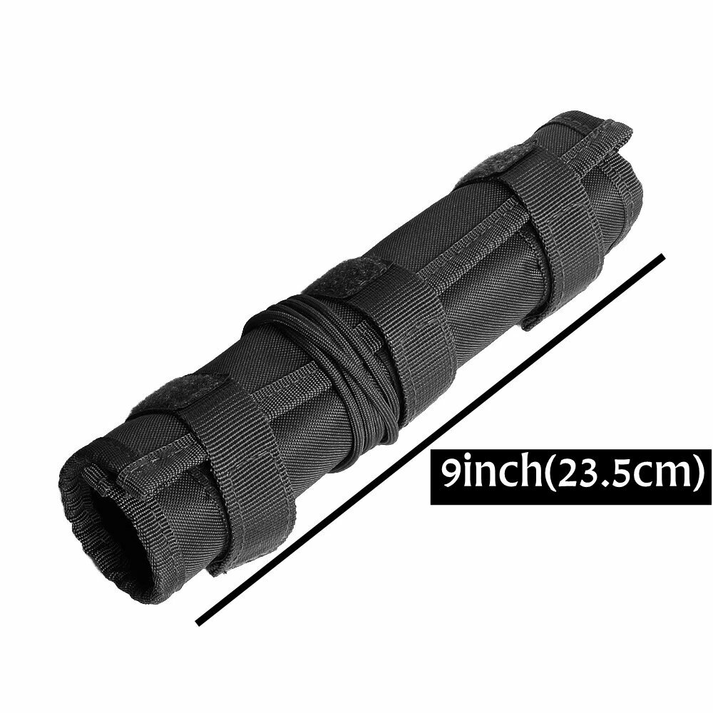 Тактический чехол для глушителей 4/5/6/7/9 дюймов Black 9inch