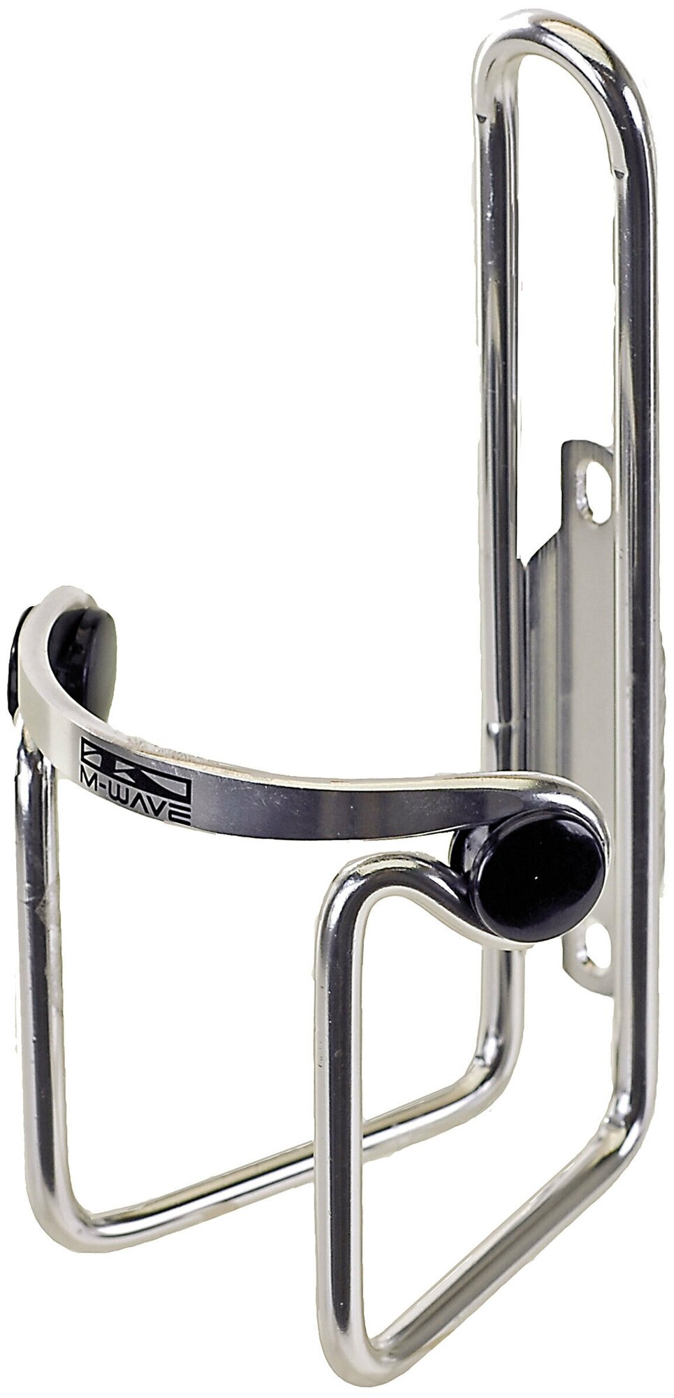 Флягодержатель велосипедный алюминий AL6061 с фиксатором M-Wave C bottle cage серебристый