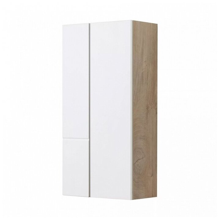 Шкаф в ванную навесной AQUATON Мишель белый, дуб эндгрейн 1A243903MIX40