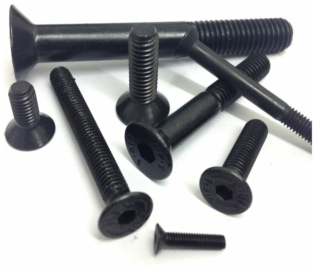 Винт потайной с внутренним шестигранником М6х50, кл. проч. 10.9, 6шт