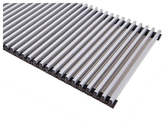 Декоративная решетка Techno серия Elite 200x1400/С Алюминиевая Серебряная