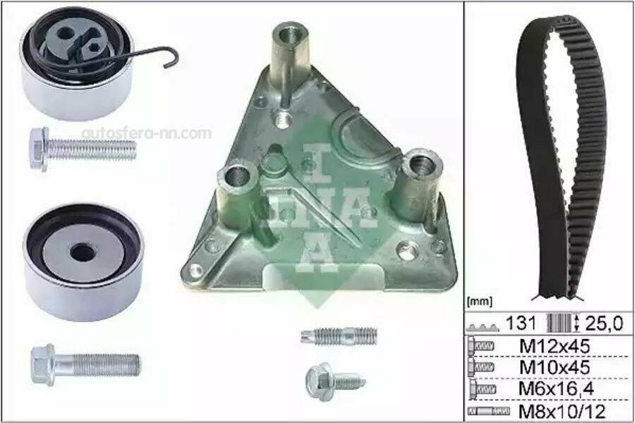 INA 530049210 530 0492 10_Комплект ремня ГРМ OPEL Astra G - OPEL Combo - OPEL Combo Tour - OPEL Corsa C - VAUXHALL Astra G - VAUXHALL Combo - VAUXHALL Corsa