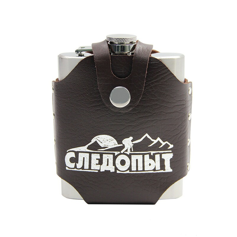 Фляга Следопыт Freezly в кож. чехле, 200 мл BD-F13