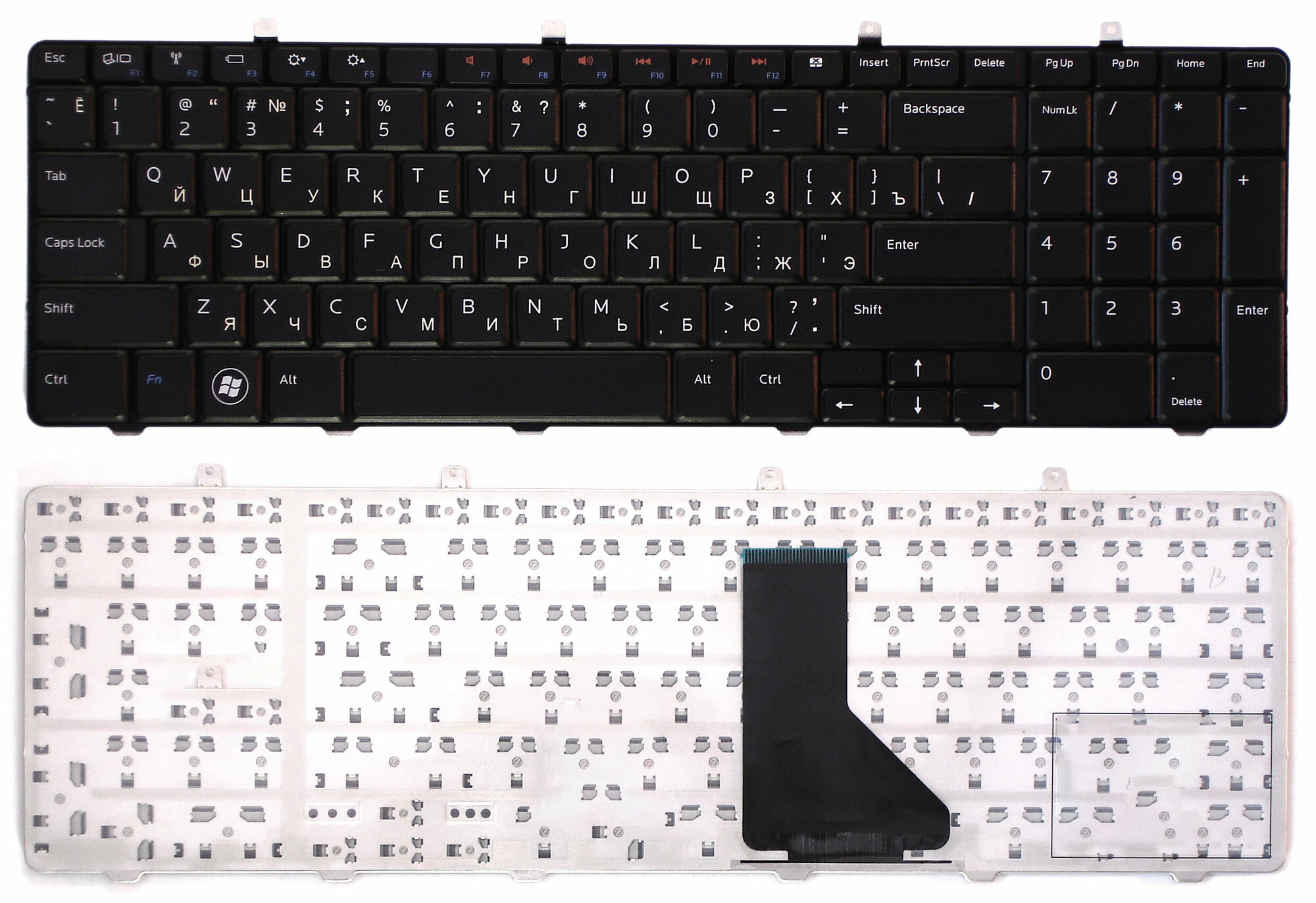 Клавиатура для ноутбука Dell Inspiron 1764 черная