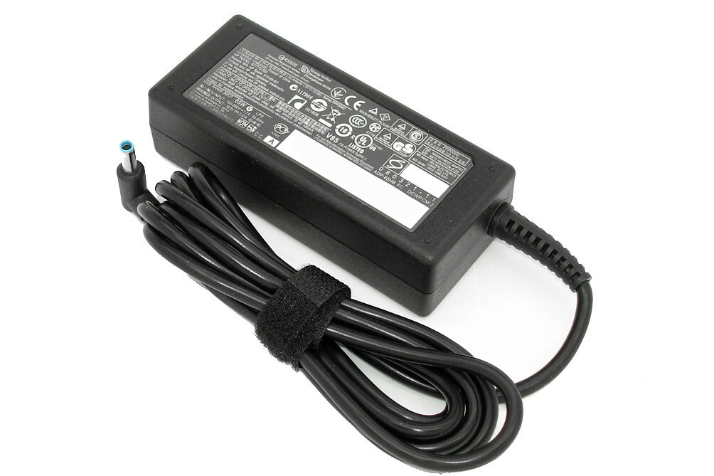 Блок питания для ноутбука HP 19.5V 3.33A 65W 4.5x3.0mm (PA-1650-02HC 381090-001), Blue tip, без сетевого кабеля, OEM