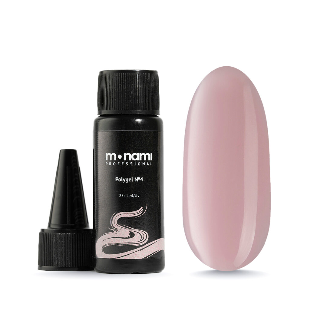 Полигель Monami "Professional", №04, укрепляющий, розовый, 25 гр