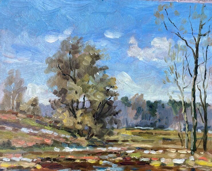 ART-Salon at Oktyabrskaya картина "Этюд 10", 20х30 см, картон, масло, авторская работа