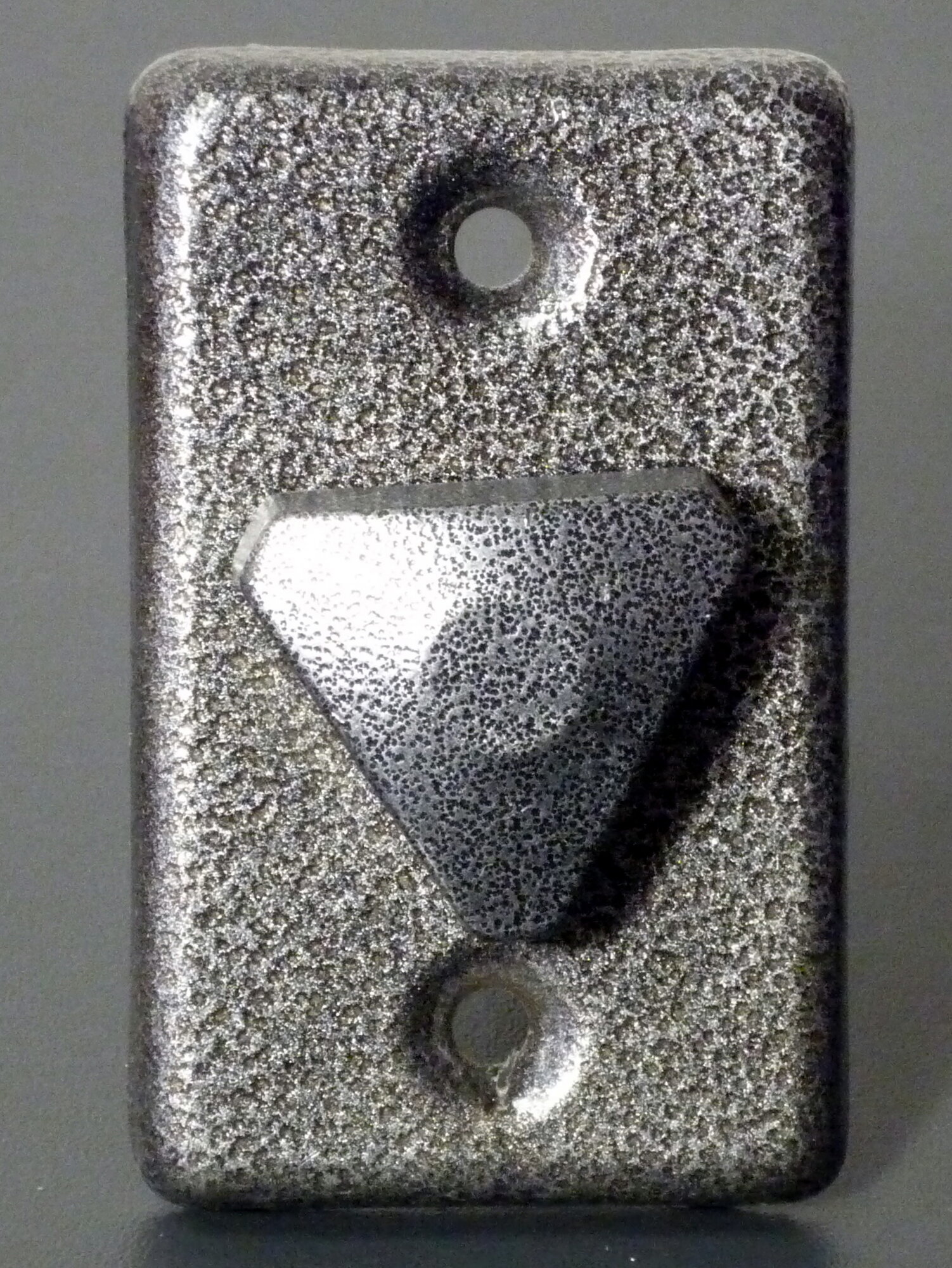 Ручка поворотная для задвижек "Класс" (серый гранит), 75*46*90мм