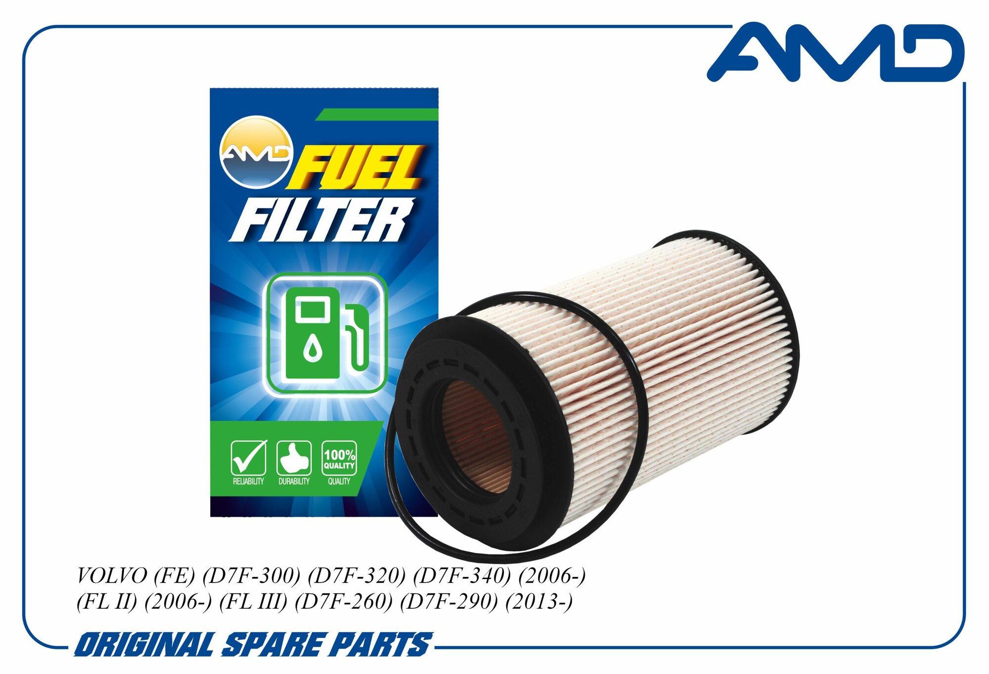 Фильтр топливный 20998805 AMD. FF356 для VOLVO FE, FL II, FL III