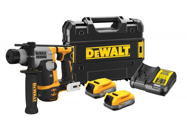 Перфоратор DeWALT POWERSTACK DCH172E2T, 18В XR, SDS-Plus, 2 акб 1.7Ач