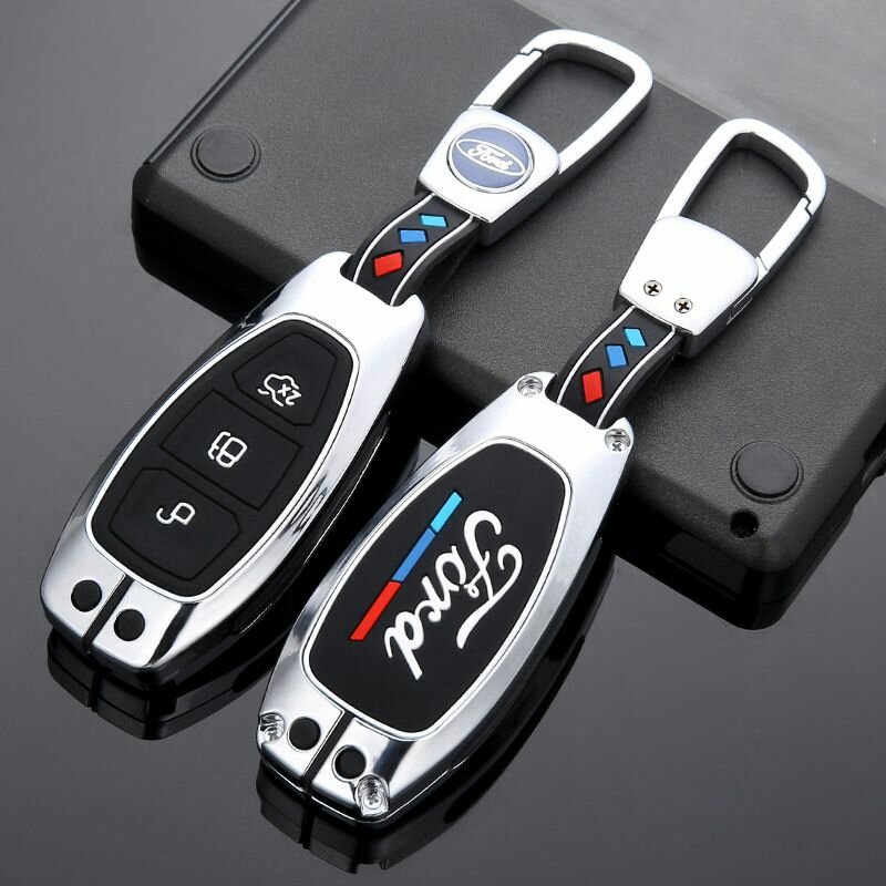 Чехол для автомобильного ключа Ford Mondeo Focus Kuga Fiesta C, B, S-Max металлический
