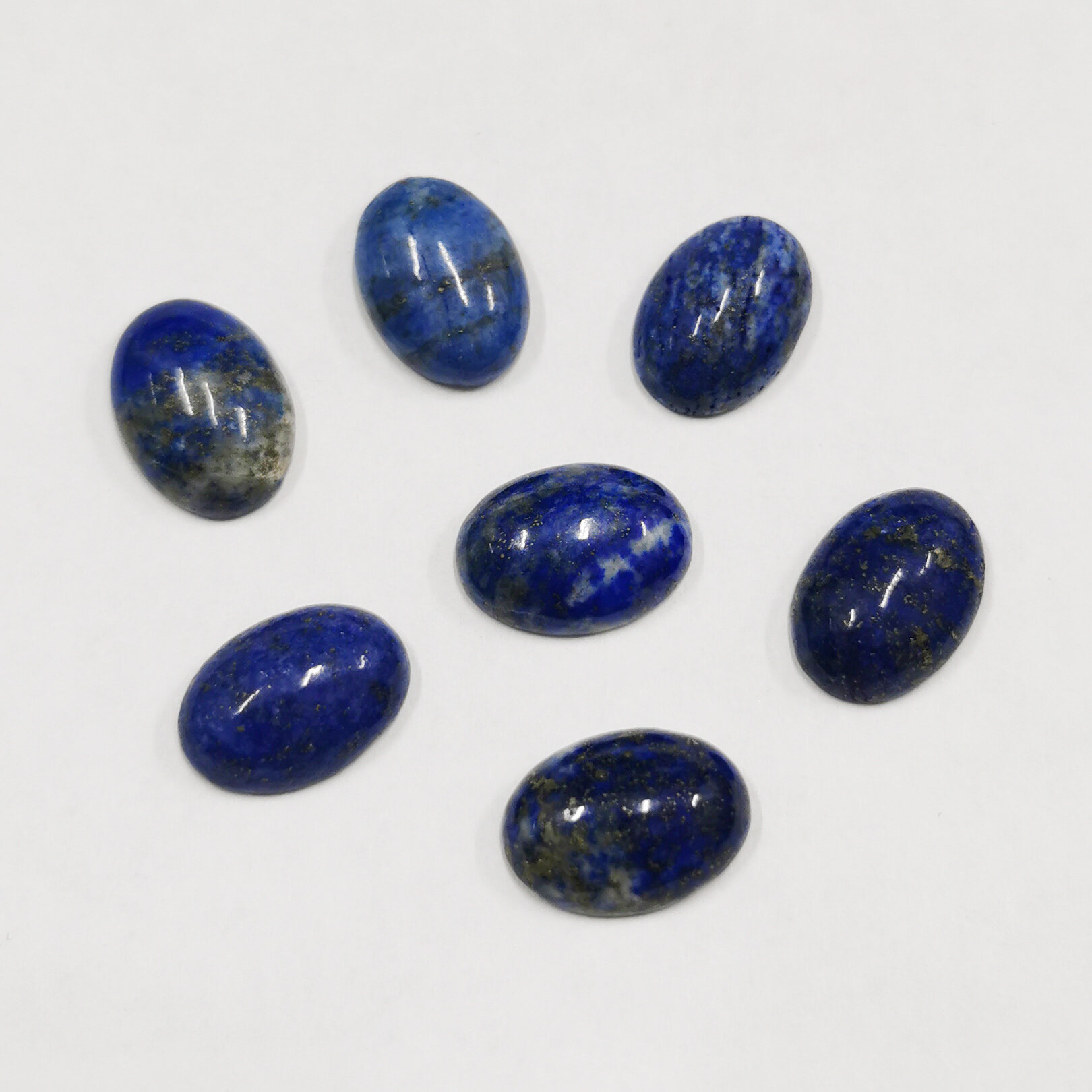 Кабошон каменный, 18х13мм, лазурит, 1 шт.