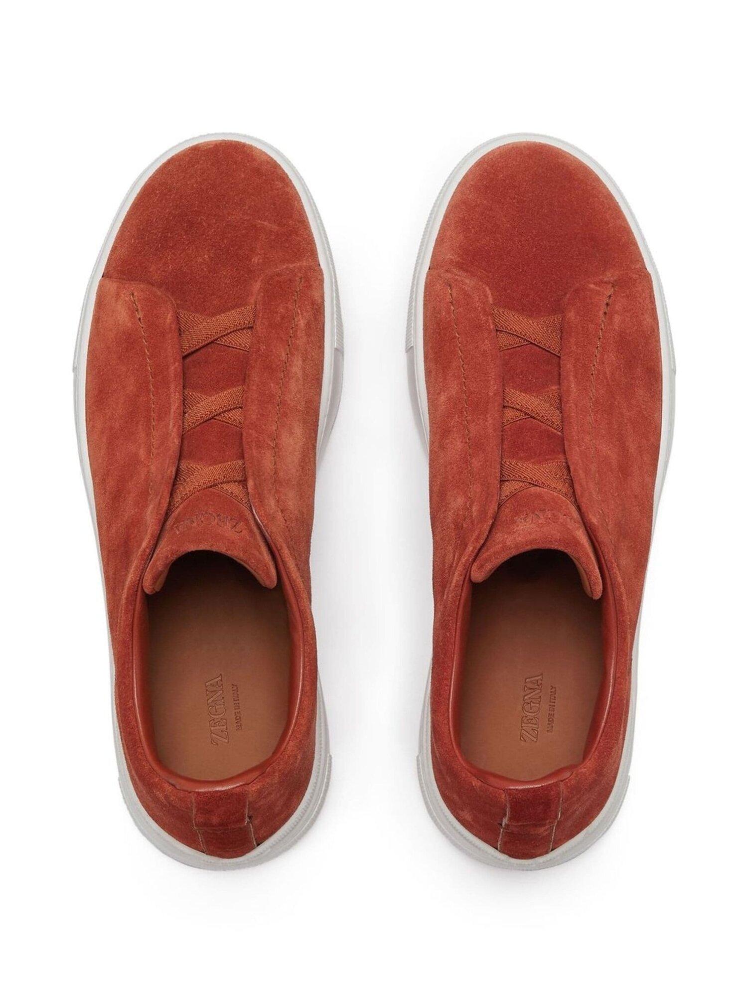Кроссовки Ermenegildo Zegna Suede low-top sneakers, размер 41, brown — фото 1