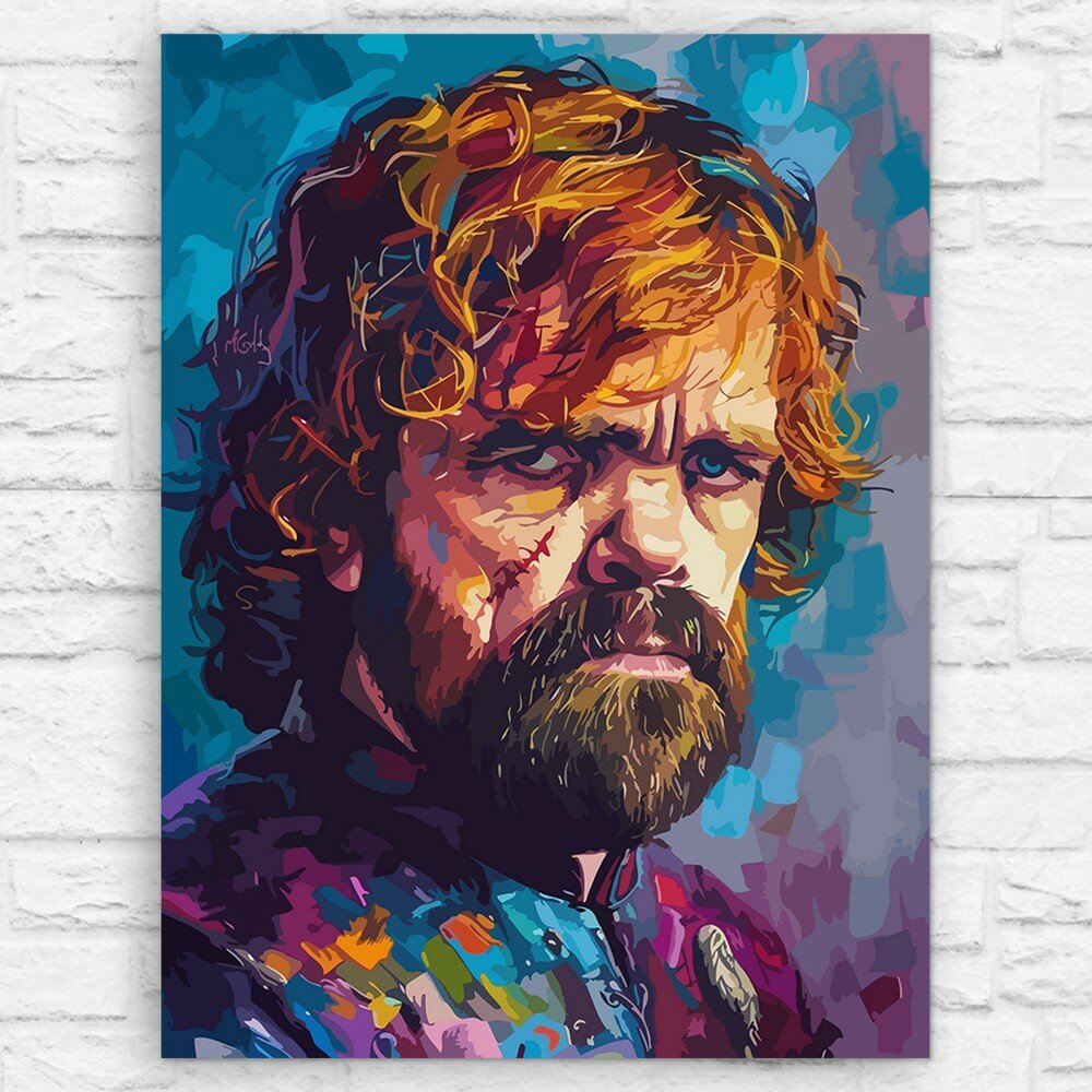 Картина по номерам на холсте сериал игра престолов (GOT, Тирион Ланнистер) - 15798 30x40 В