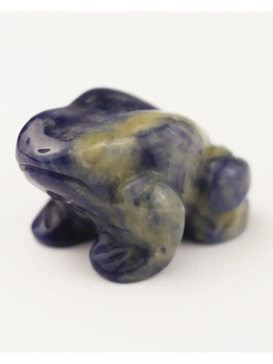 Лягушка Содалит. Натуральный камень. 4 см