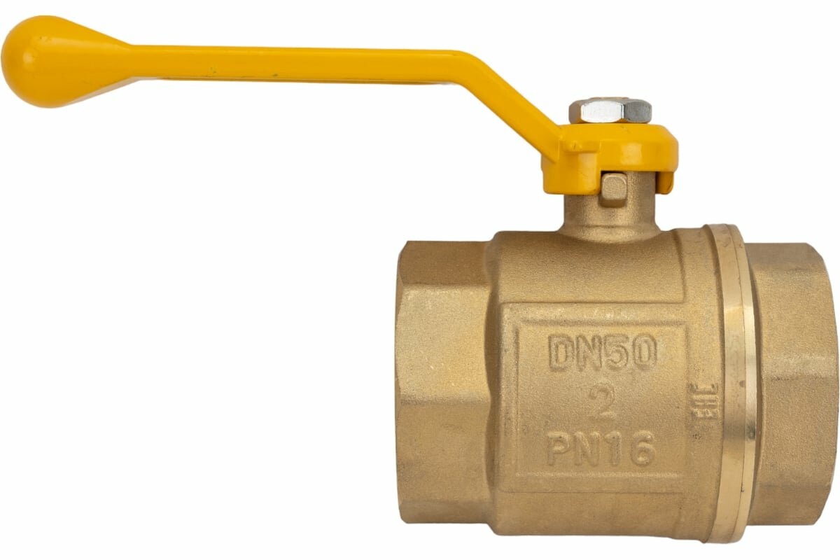 STI Кран шаровый для газа Ду50 Ру16 муфтовый (муфта-муфта), рычаг D170-00054