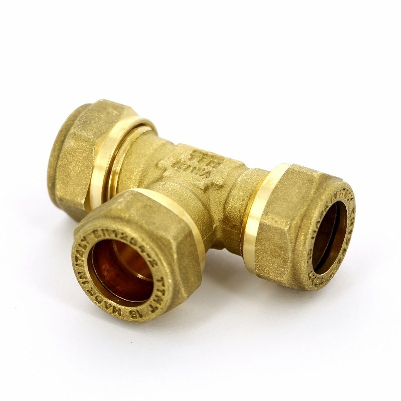 Тройник 12 х 12 х 12 обжим TIEMME