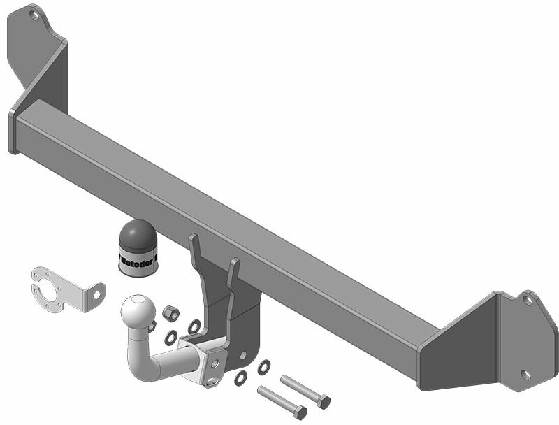 Фаркоп Motodor BMW X1 (F48) c 2015, X2 c 2018, Mini Clubman c 2015, Countryman c 2017 (оцинк. Шар) арт.90204-A