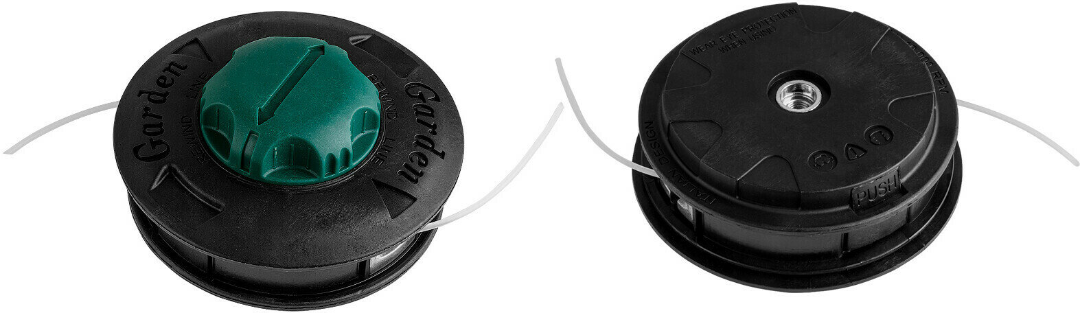 Головка для триммера DGM TH-227, полуавтомат, лёгкая заправка лески, соединение левая резьба М10х1.25 мама