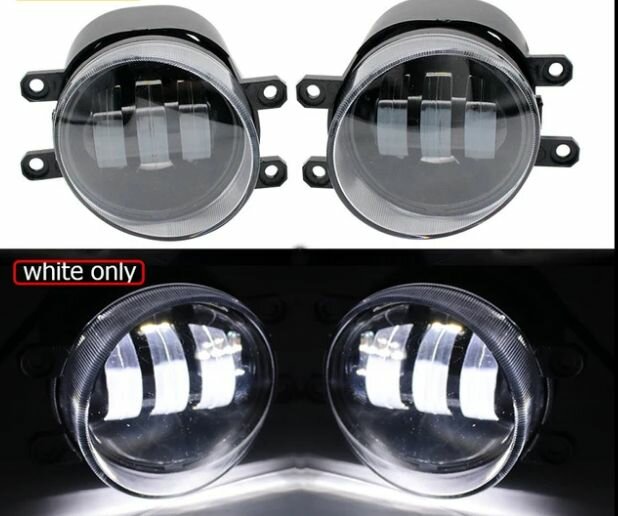 Светодиодные противотуманные линзы птф Тойота TOYOTA, LEXUS 50 Вт/ 6000K/ 2шт