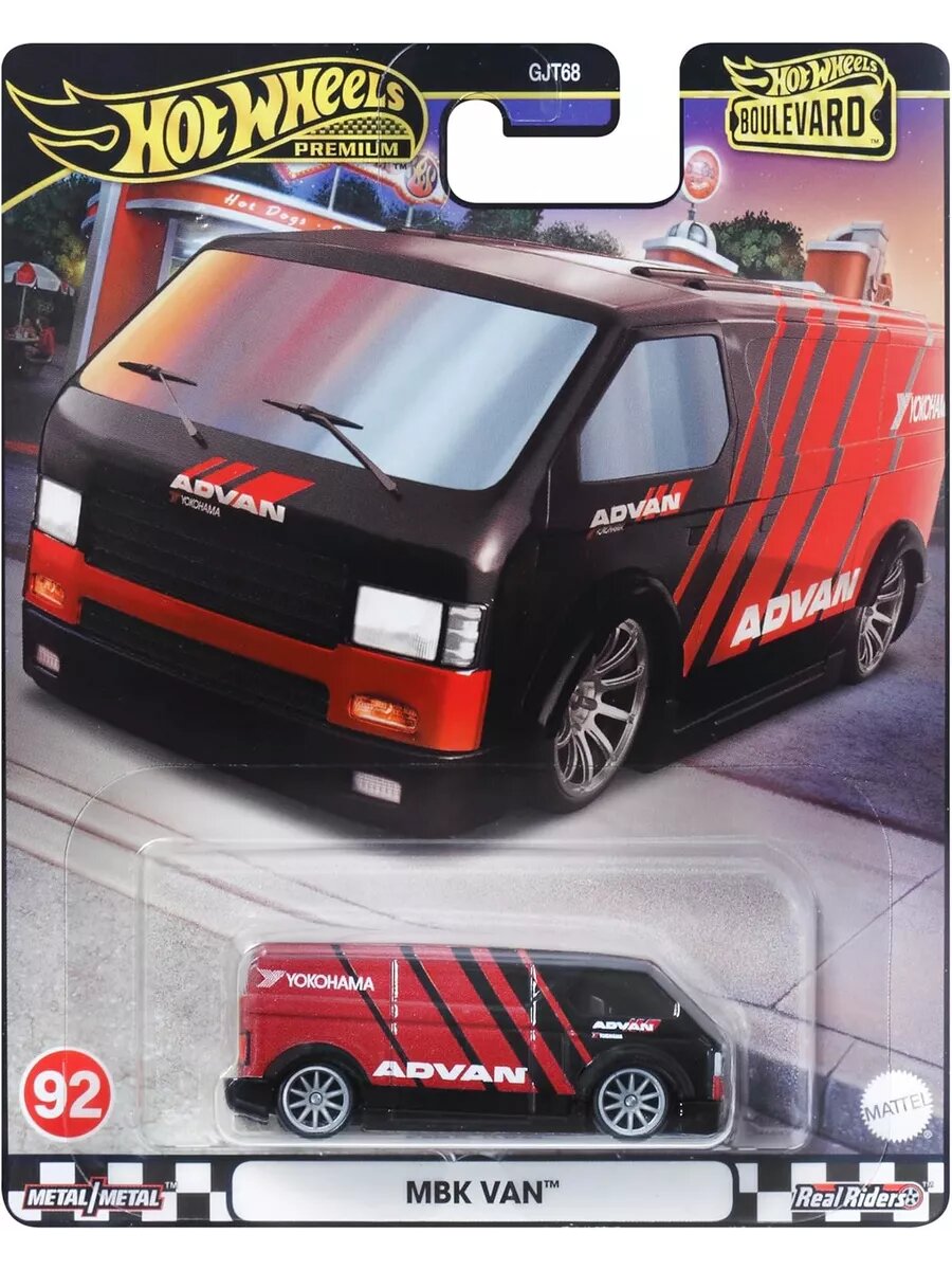 Коллекционная Premium машинка Hot Wheels MBK Van Black (коллекция Boulevard 2024, №92)