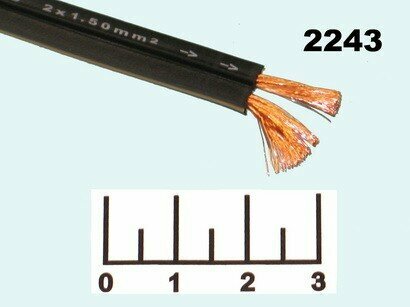 Кабель акустический 2*2.5 SCC-09 резиновый черный Premier (25-205)