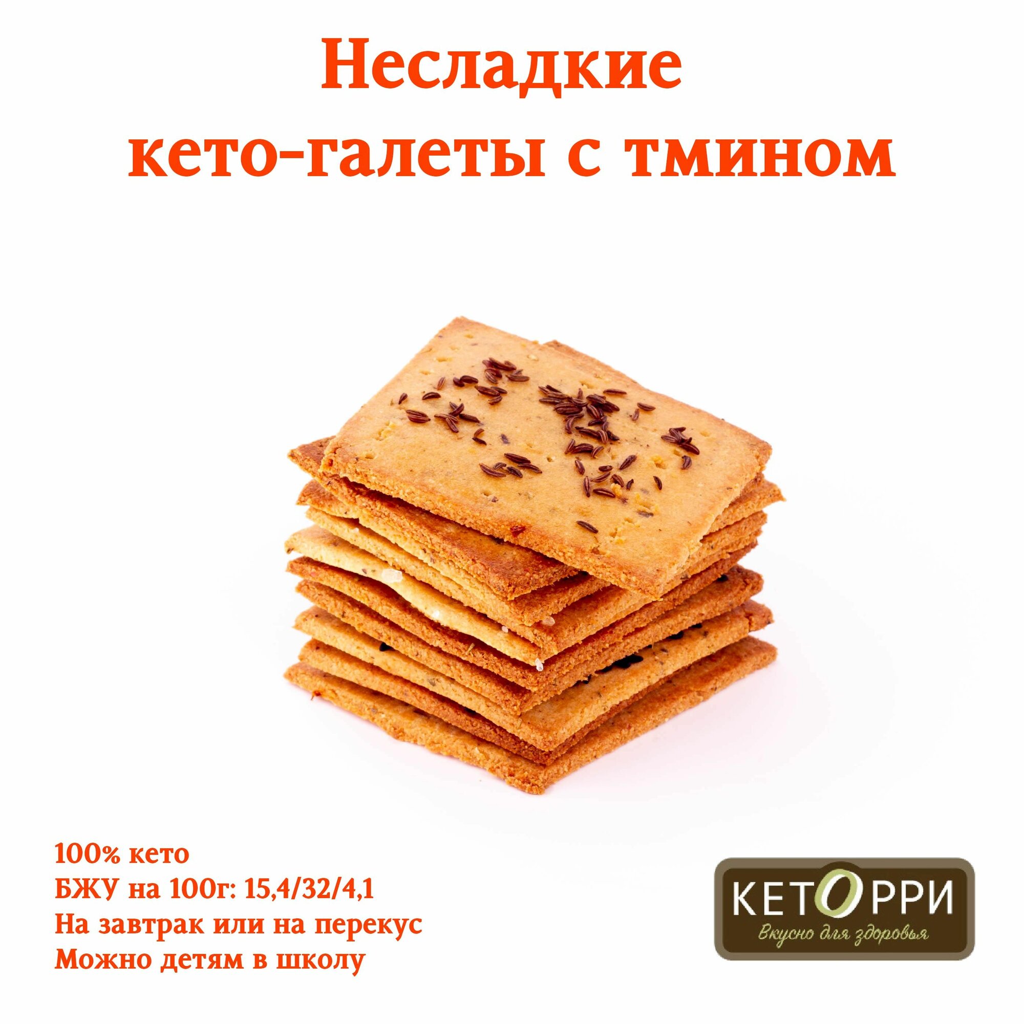 Несладкие кето-галеты