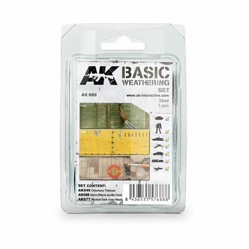 Набор красок AK Interactive Basic Weathering Set