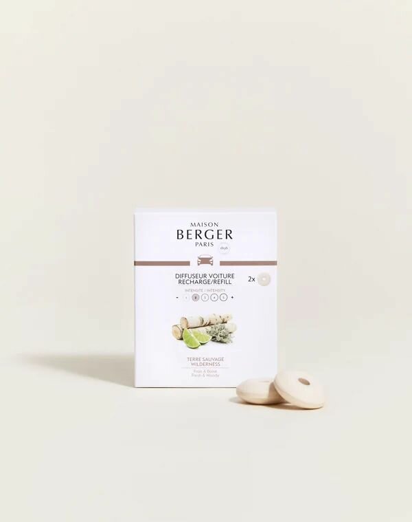 Сменные блоки для автомобильного ароматизатора Maison Berger Terre Sauvage с чарующим древесным ароматом
